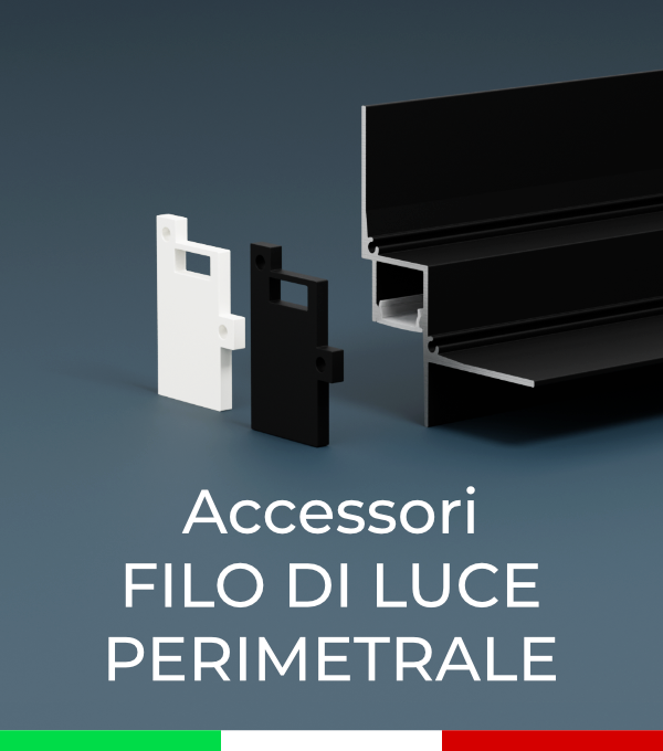 Accessori per Profilo da incasso nel cartongesso "Filo di Luce Perimetrale"