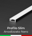 Profilo in Alluminio Slim Nero